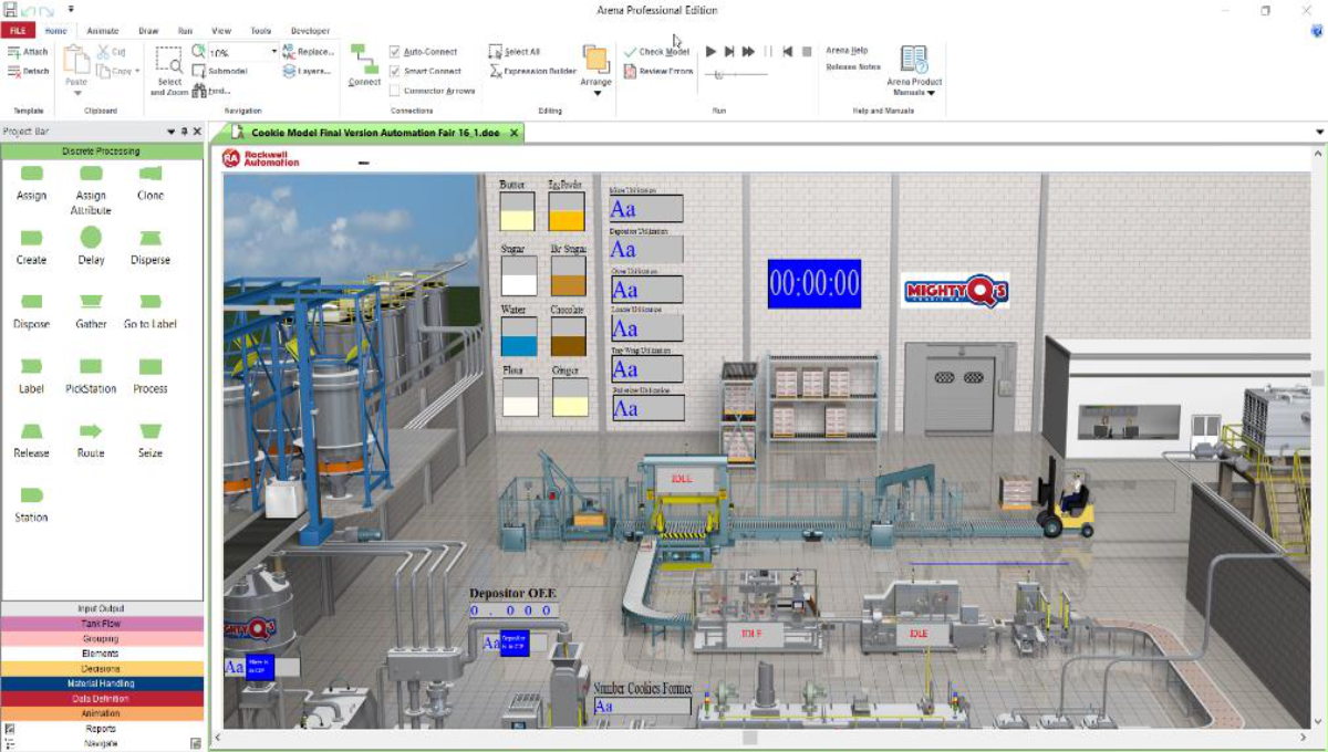 Symulacja procesów produkcyjnych w przemyśle – narzędzie Arena Simulation